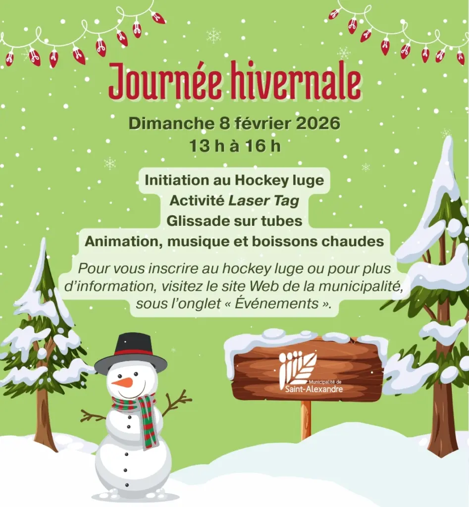 Journée hivernale 2026 - Municipalité de Saint-Alexandre